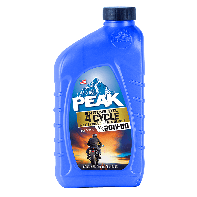 PEAK Aceite Motor 4 Tiempos SAE 20W-50 JASO MA/MA2 API SM - IMPORCARSA